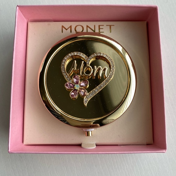 Monet | Accessories | Compact Mirror Monet Mom With Heart And ...